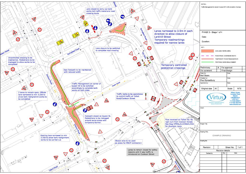 Gallery - Cone Software - Temporary Traffic Management Plan Examples